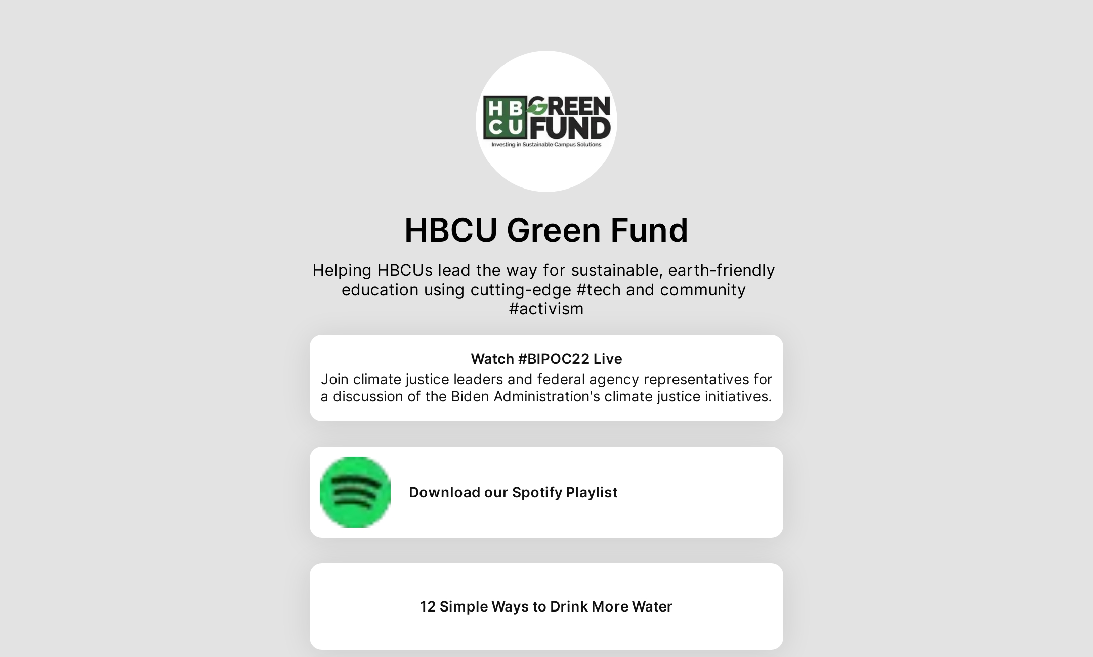 HBCU Green Fund's Flowpage