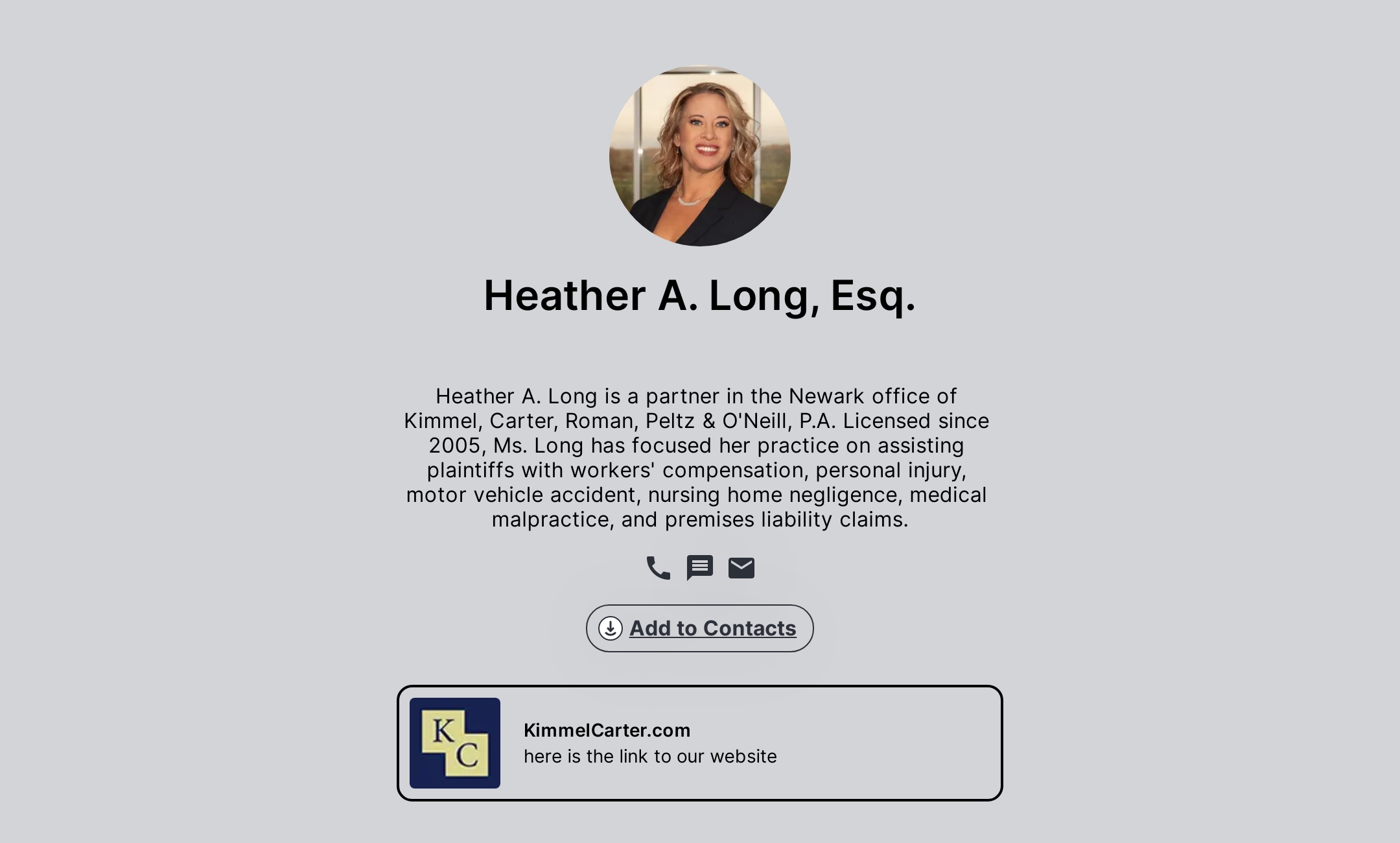 Heather A. Long, Esq.'s Flowpage