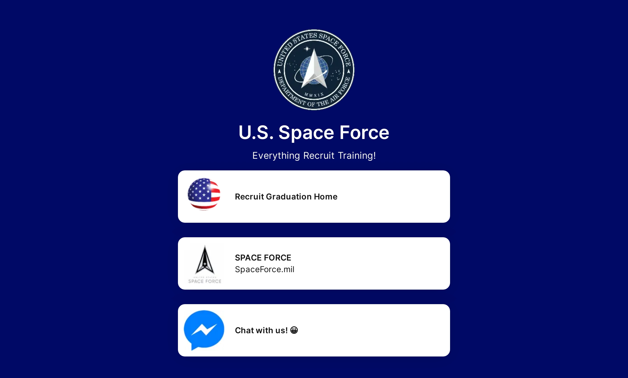 U.S. Space Force's Flowpage