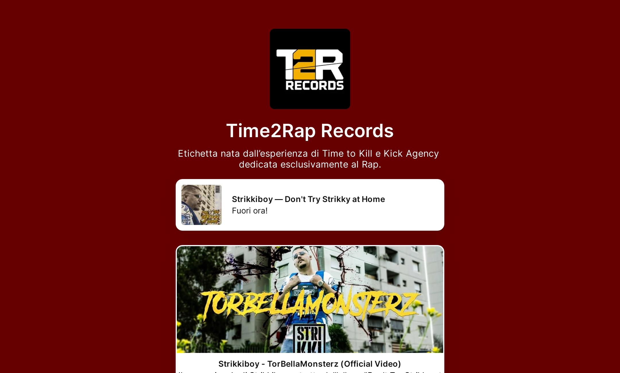 Time2Rap Records' Flowpage