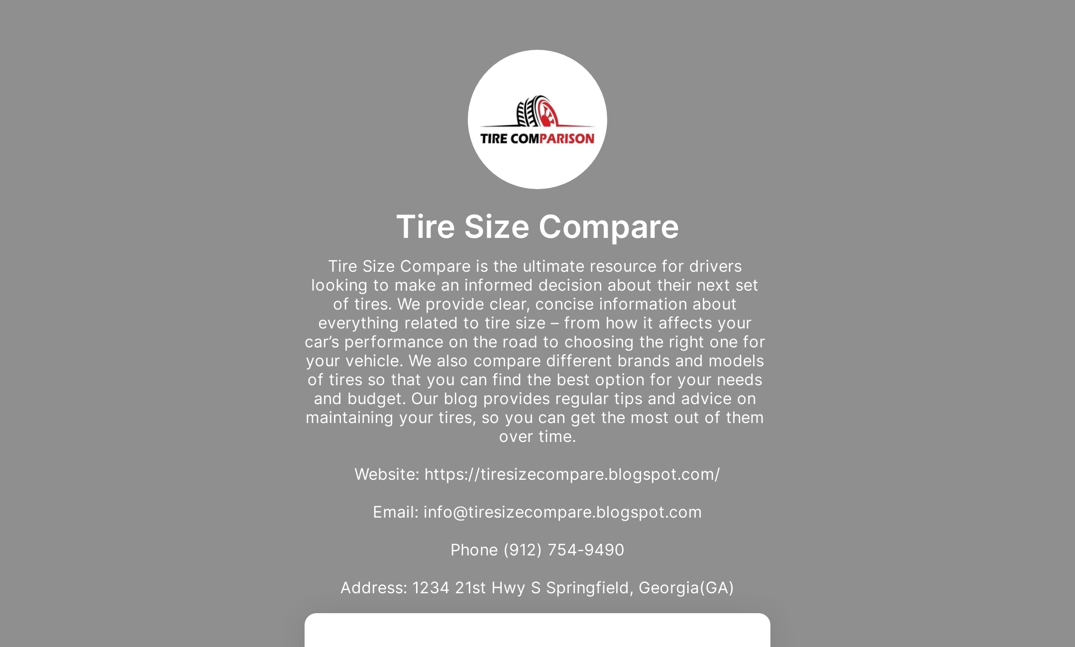 Tire Size Compare's Flowpage