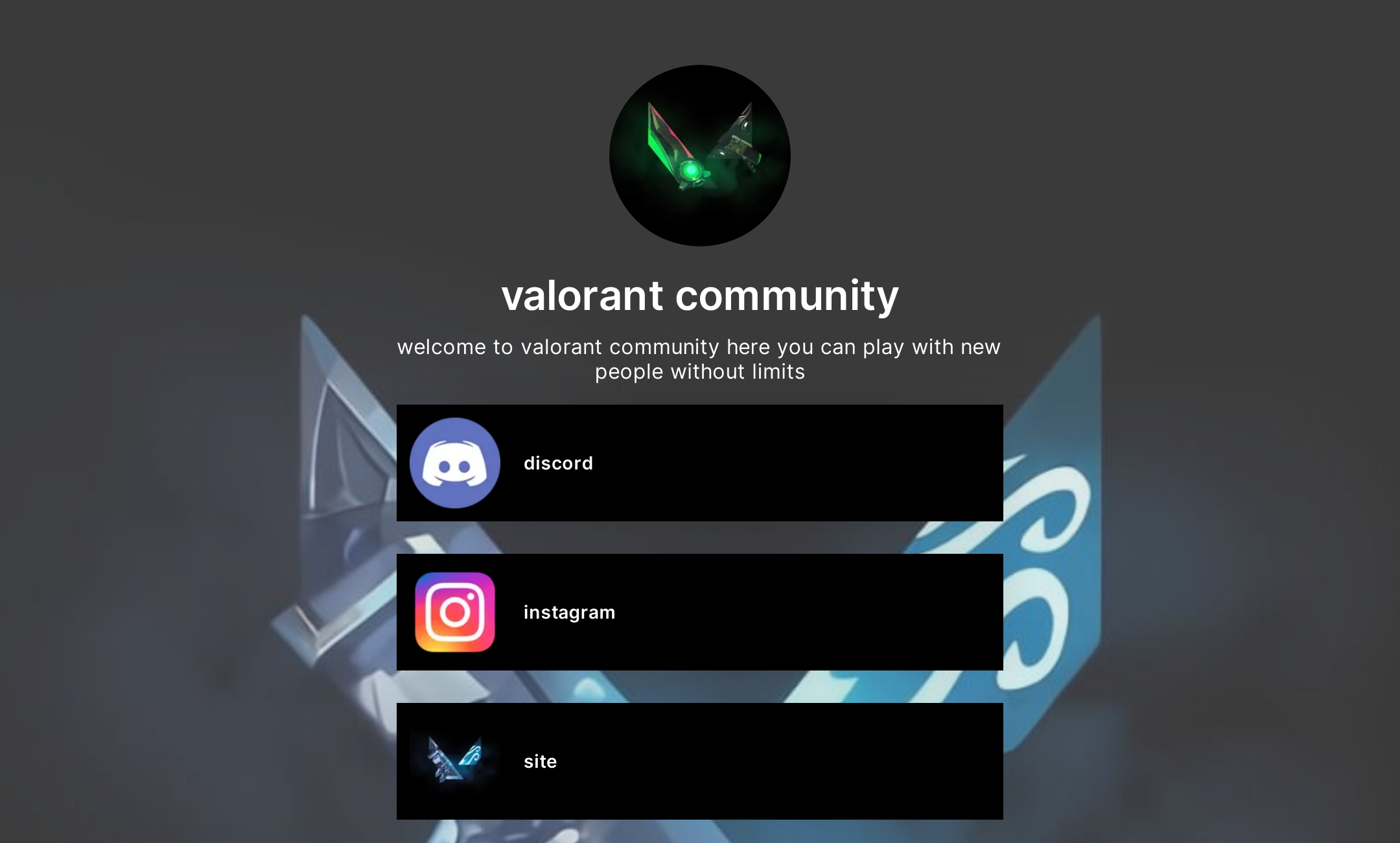valorant community's Flowpage