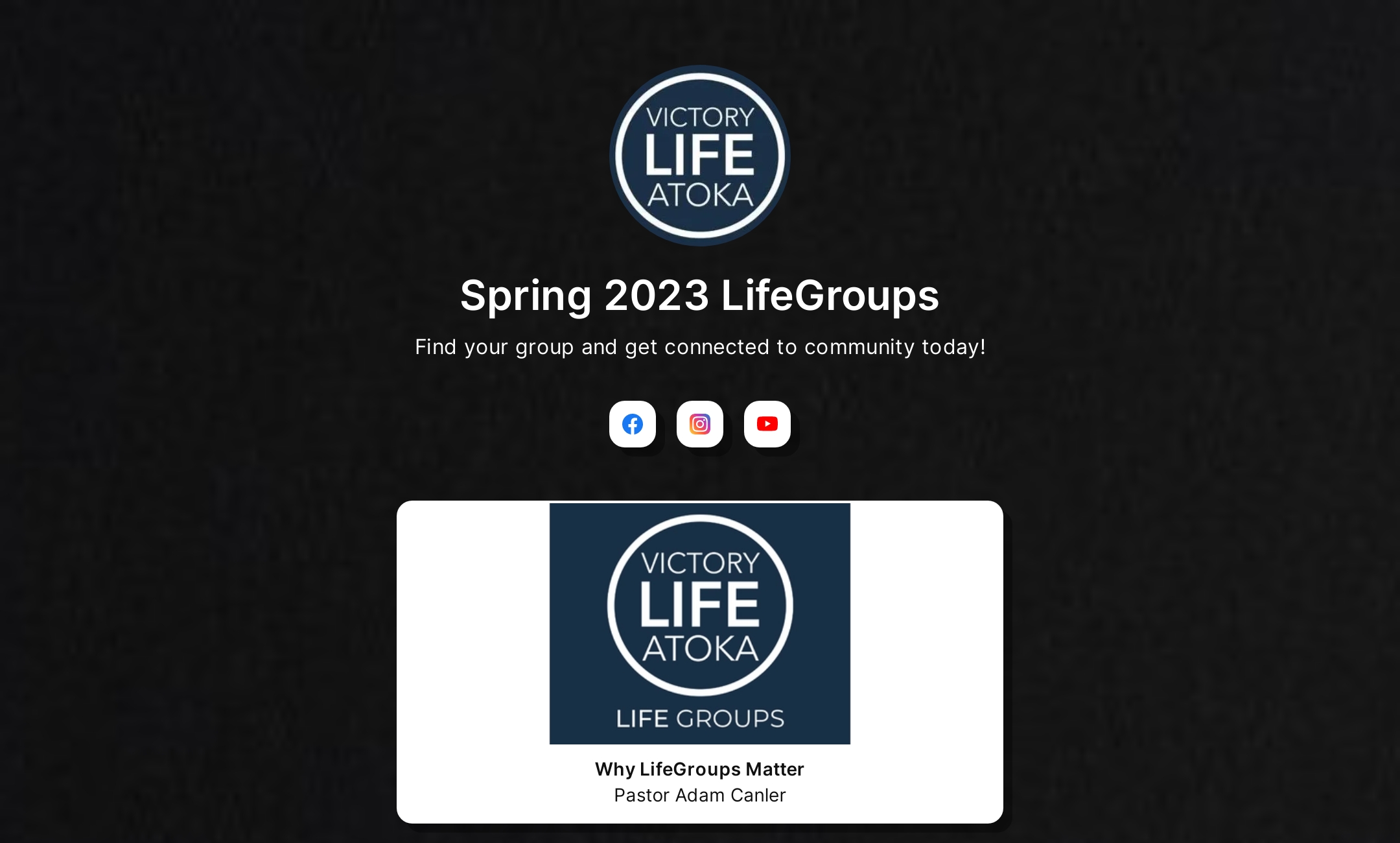 Spring 2023 LifeGroups' Flowpage